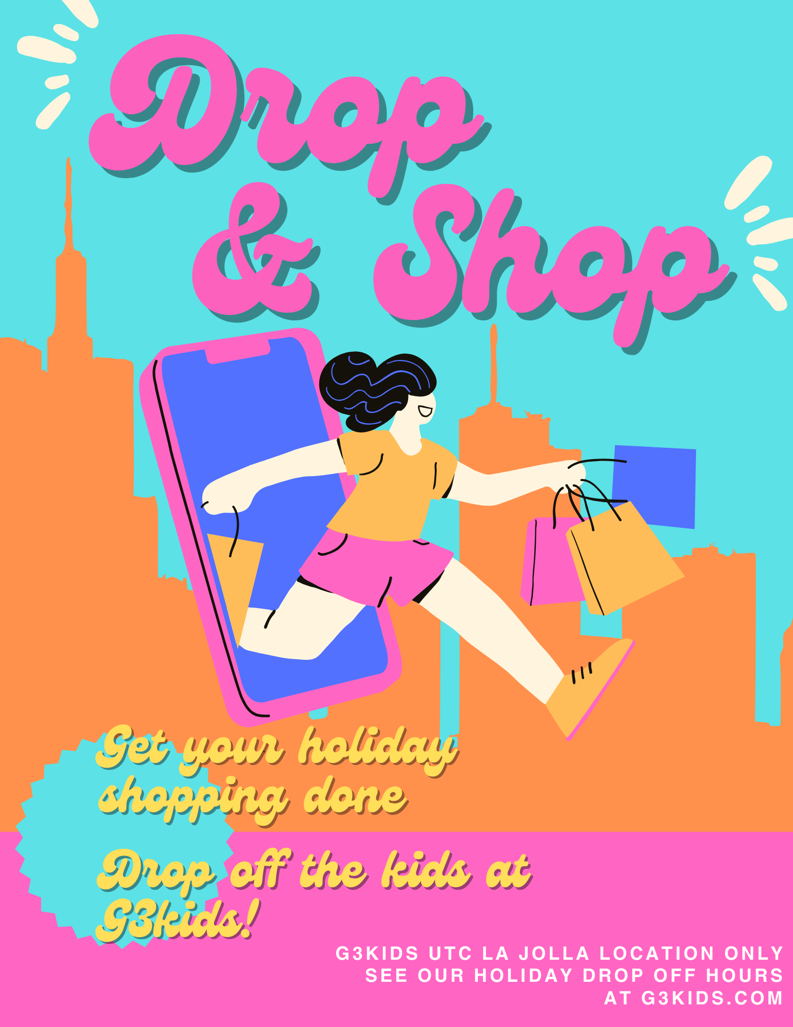 Child Drop Off - Drop and Shop - San Diego | G3Kids