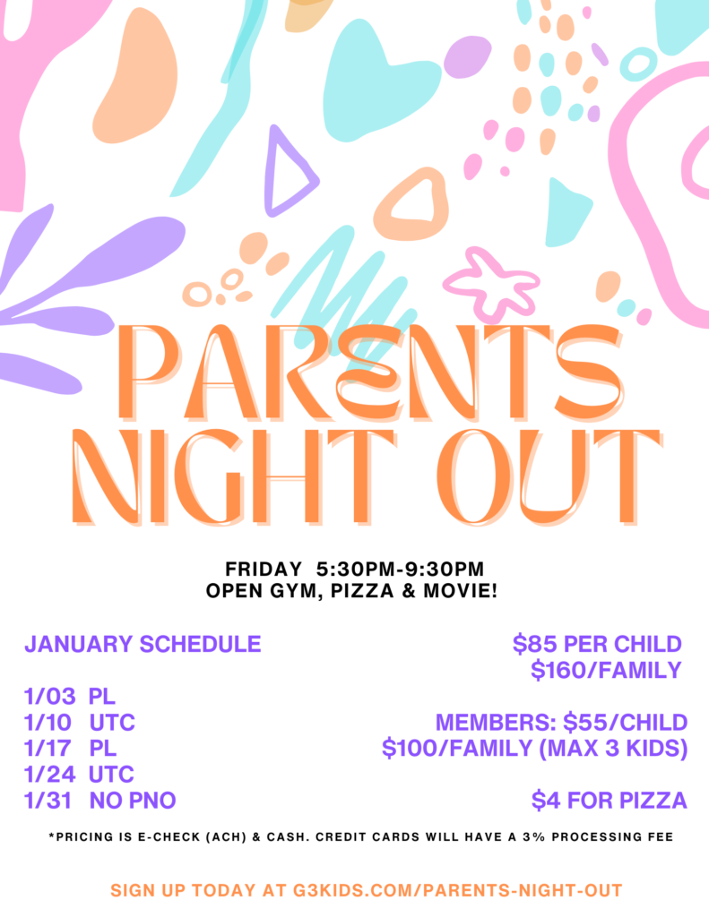 Parents Night Out - G3 Kids